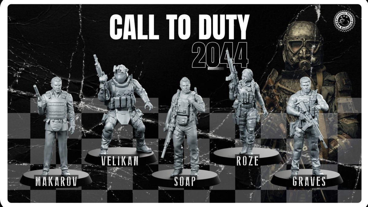 Call To Duty Miniatures now available – We Print Miniatures