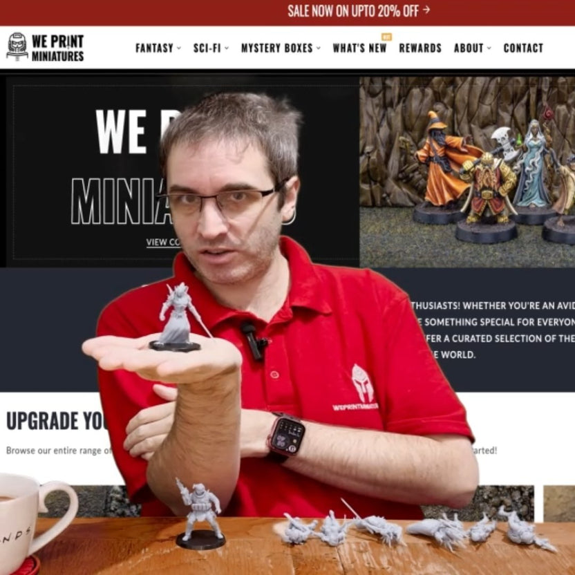 Miniatures to Paint and Display in 55mm Sizes – We Print Miniatures