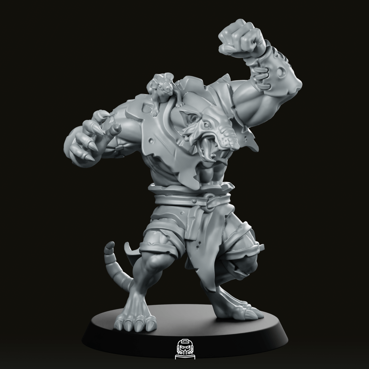 Rat Giant 02 Miniature – A Cunning Predator from the Depths – We Print ...