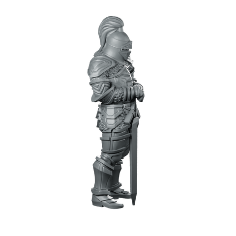 Knight Aaron Armoured Greatsword DnD Hero | We Print Miniatures