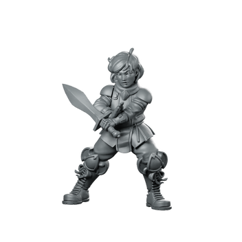 Fantasy Adrian Young Squire Armoured Swordfighter Hero | We Print ...