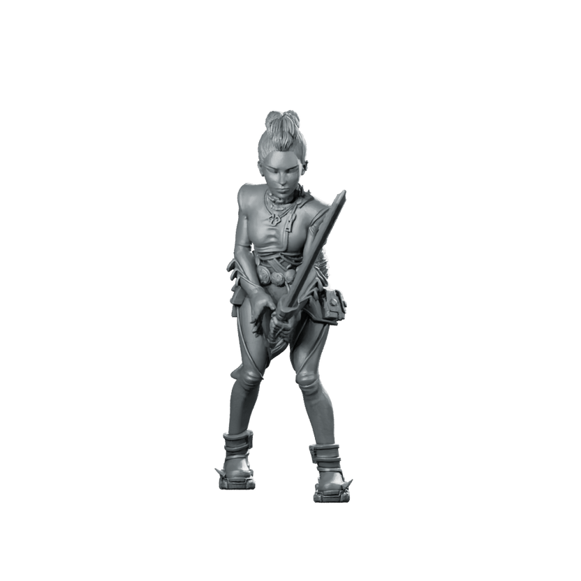 Battle Idol Demon Hunter Rumi 2 Sci-Fi Miniature | We Print Miniatures