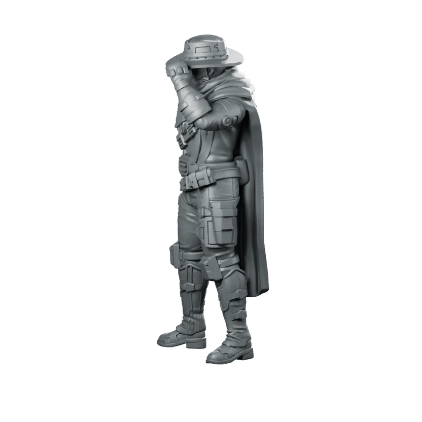 Cole Last Pull Ardent v2 Cyberpunk Gunslinger | We Print Miniatures