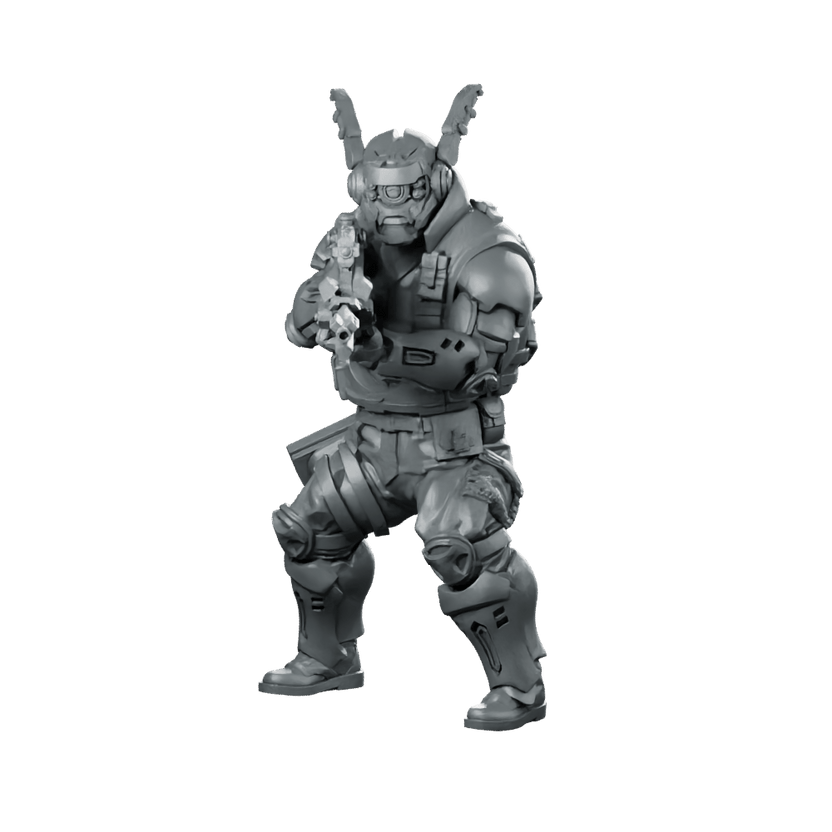 Cybernetic Swat Officer 2 Miniature Science Fiction by Papsikels ...