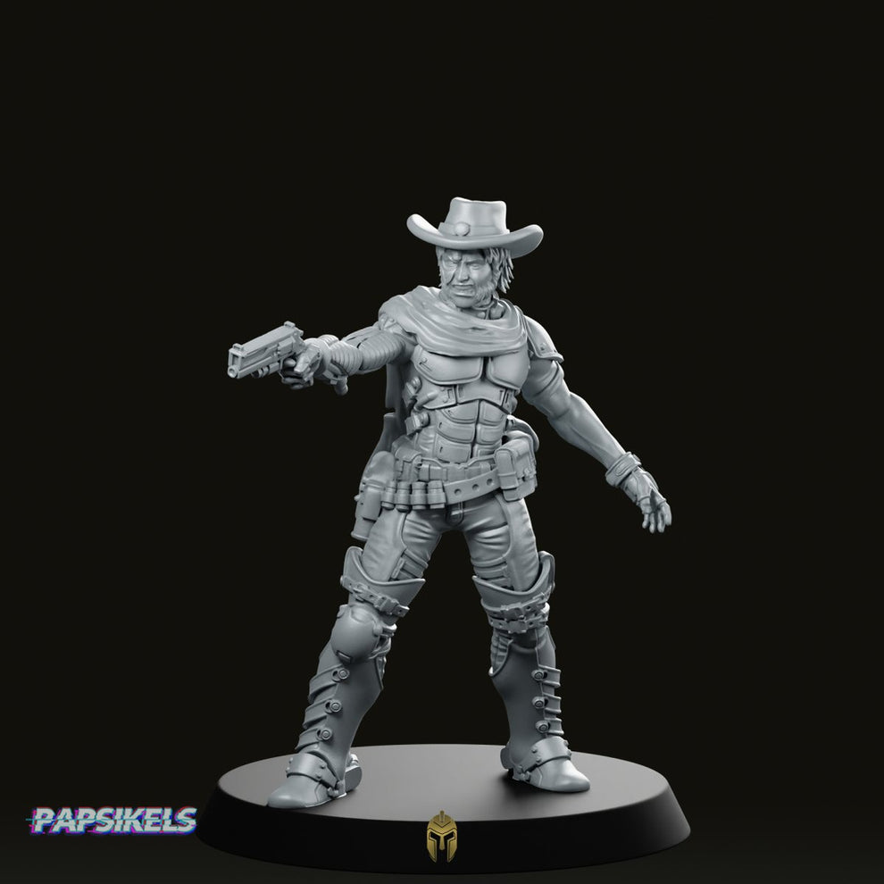 Dead Eye Trevor Cyber Cowboy 3 Miniature Science Fiction by Papsikels ...