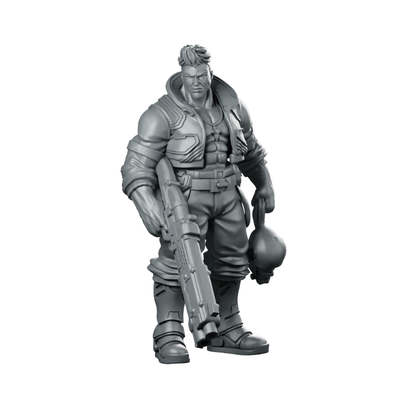 Dee Ramirez Leader Sci-fi Miniature Cyberpunk Raygun Hero | We Print ...