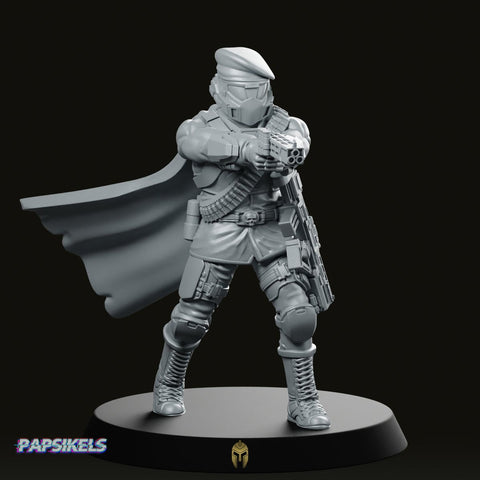 Democracy Trooper Hellhunter A1 Armored Cape Raider | We Print Miniatures