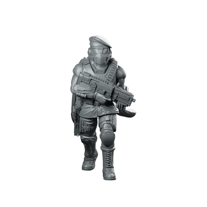 Democracy Trooper Hellhunter A4 Sci-Fi Commando | We Print Miniatures