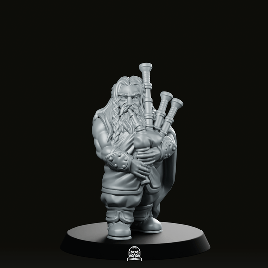Dwarf Piper Miniature Fantasy by Vae Victus Miniatures – We Print ...
