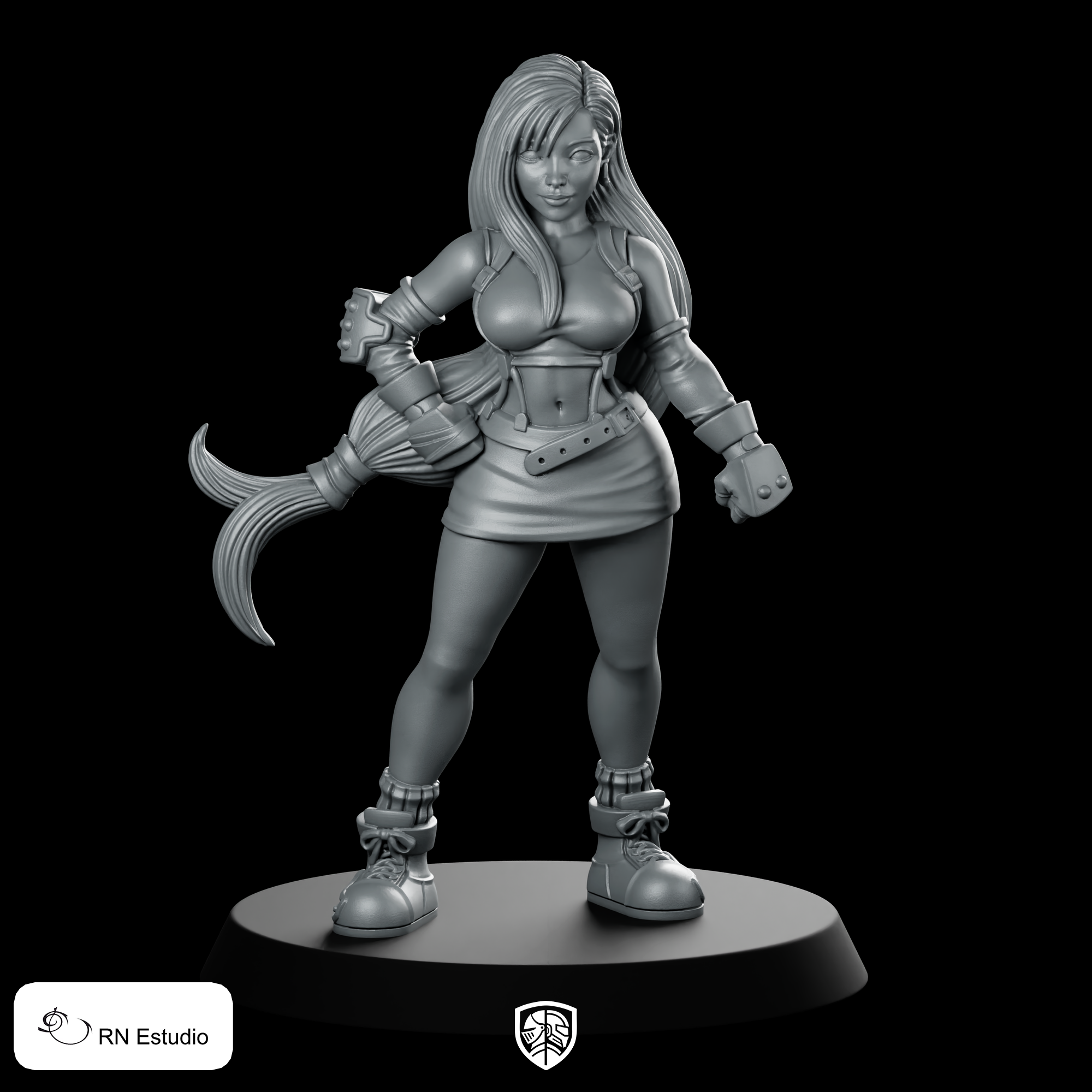 Fantasy Dhiva JRPG Anime Combat Heroine | We Print Miniatures