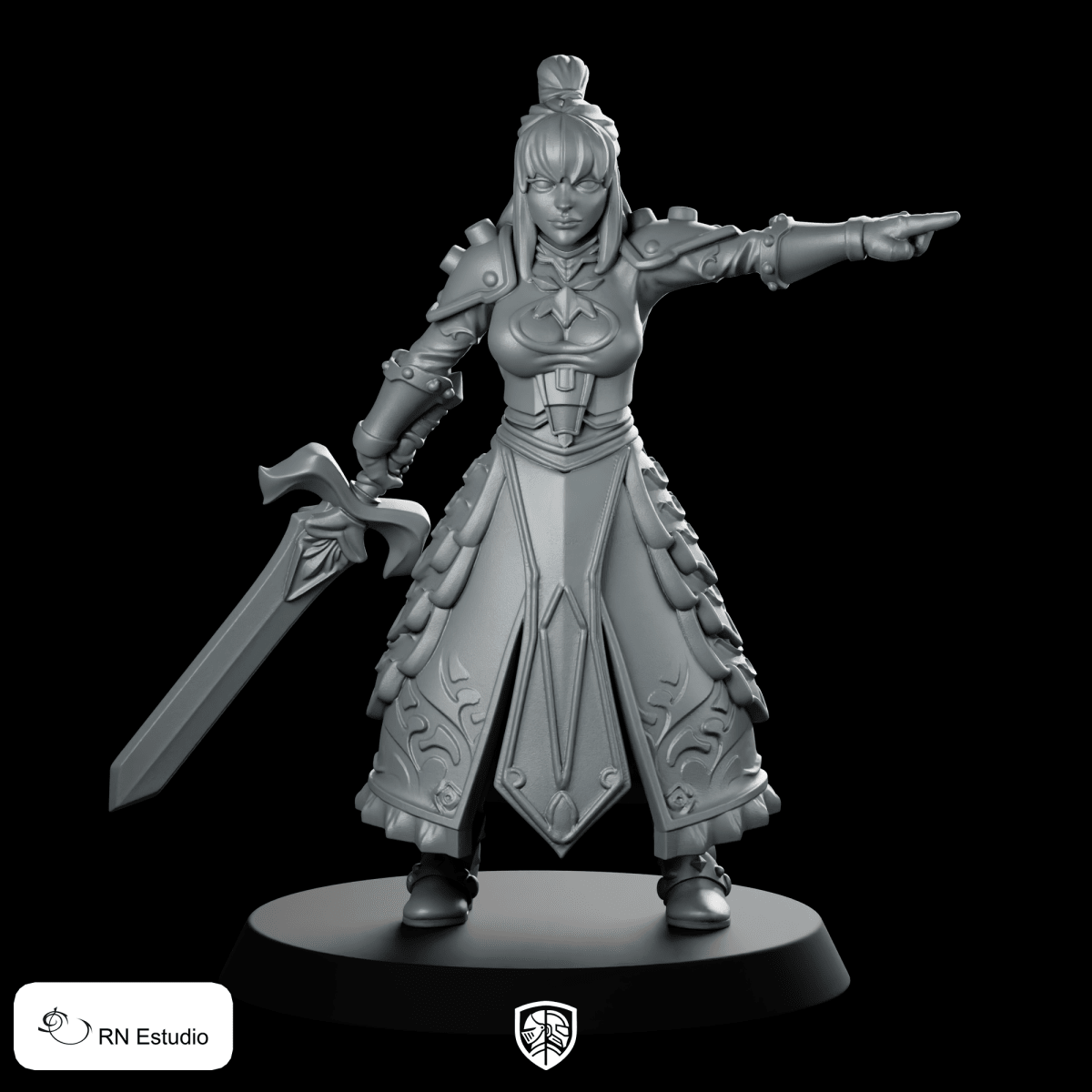 Fate One Piece Miniature Swordmistress Commander - We Print Miniatures