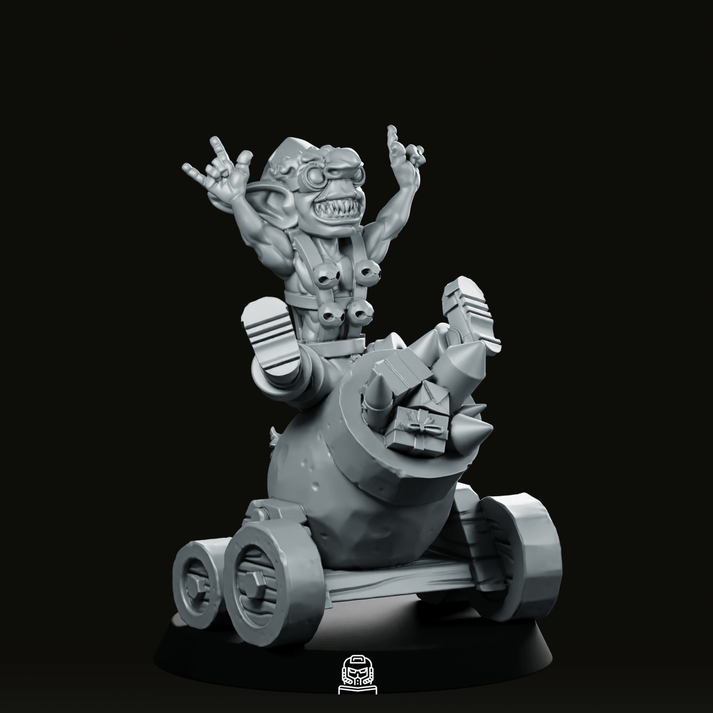 Goblin Firework Cannon Miniature Fantasy by CastNPlay – We Print Miniatures