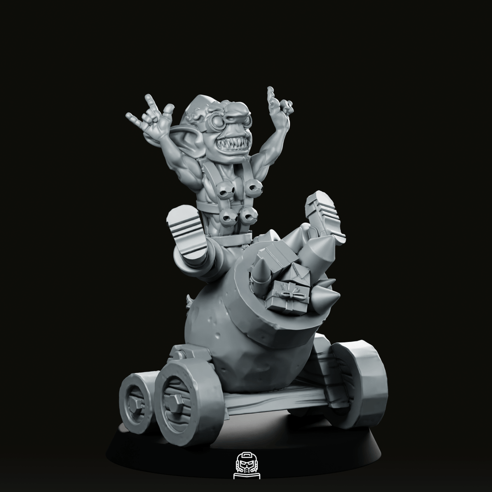 Goblin Firework Cannon Miniature Fantasy by CastNPlay – We Print Miniatures