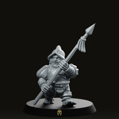Halfling Elite Eight Hobbit Spearman Guard | We Print Miniatures