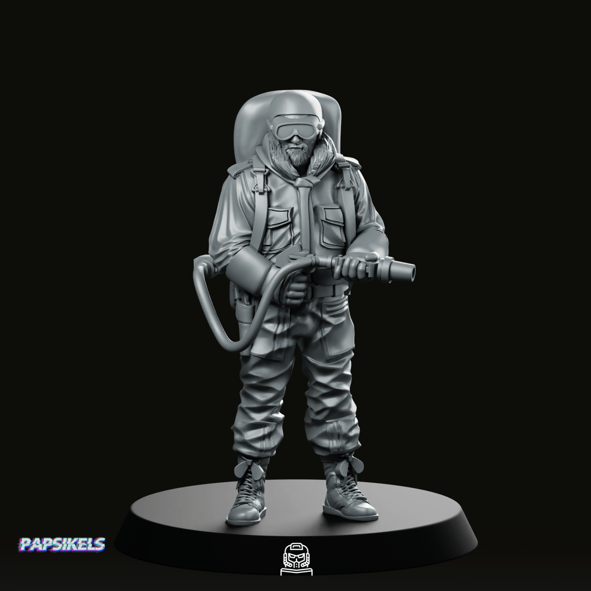 Helicopter Pilot 2 Miniature Science Fiction by Papsikels Miniatures ...