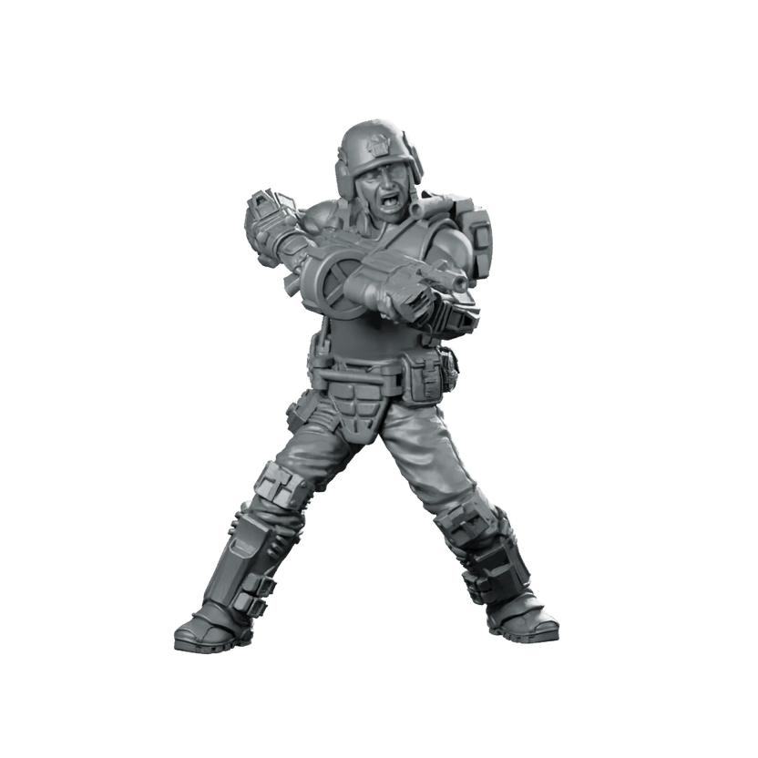 Human Colonial Marine Pvt Sean Keegan Sci-Fi Miniature | We Print ...