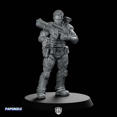 Human Colonial Marine Sgt James Meadows Sci-Fi Miniature | We Print ...