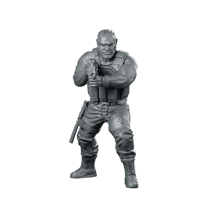 Human Marine Code Name Bishop Sci-Fi Mercenary | We Print Miniatures