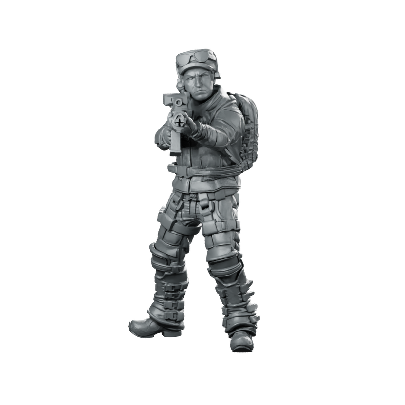 Human Resilience Fighter Kevin Miller Sci-Fi Soldier | We Print Miniatures