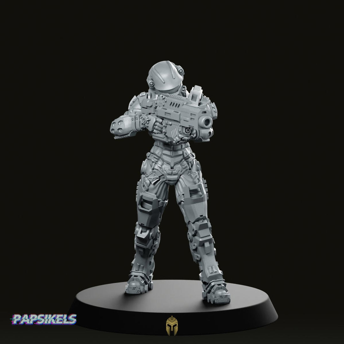 Human Space Military Heavy Infantry B Miniature Science Fiction by ...