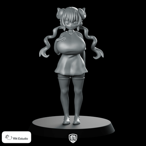 Ilulu Miniature Anime Fantasy Girl RPG | We Print Miniatures