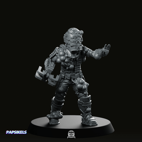 Infested Colonial Space Combat Engineer 2 Miniature - We Print Miniatures