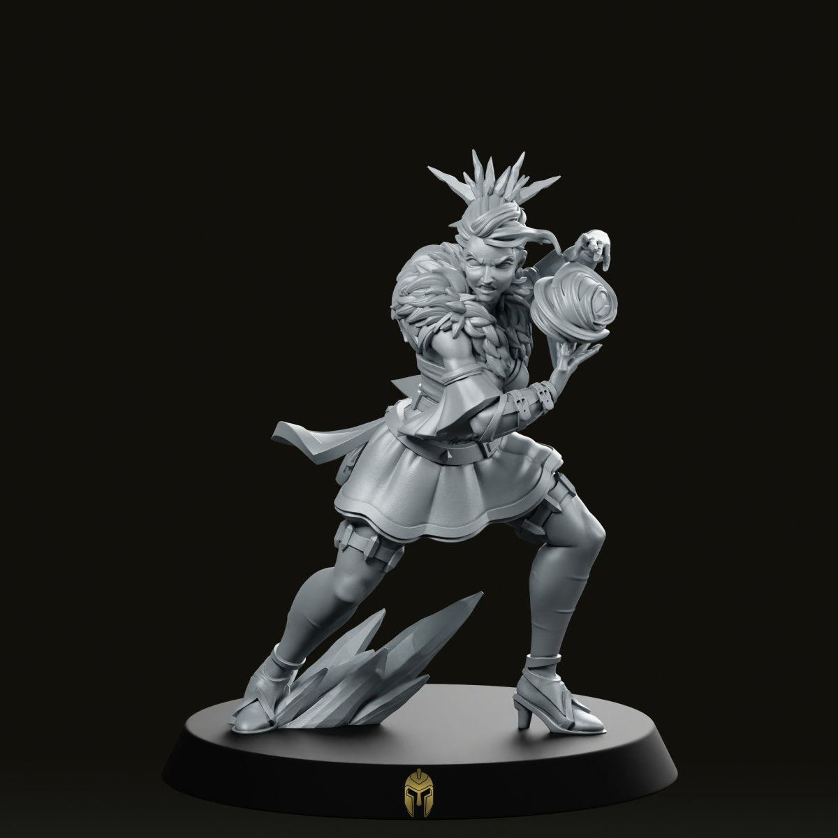 Isolde Casting Spell Miniature Fantasy by CastNPlay – We Print Miniatures