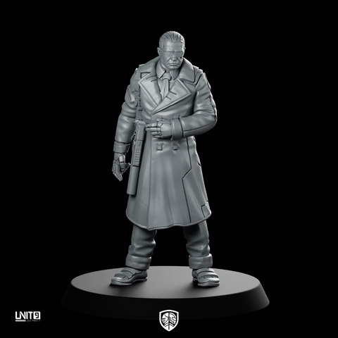 Jax 02 Cyberpunk Miniature Noir Dealer Informant | We Print Miniatures