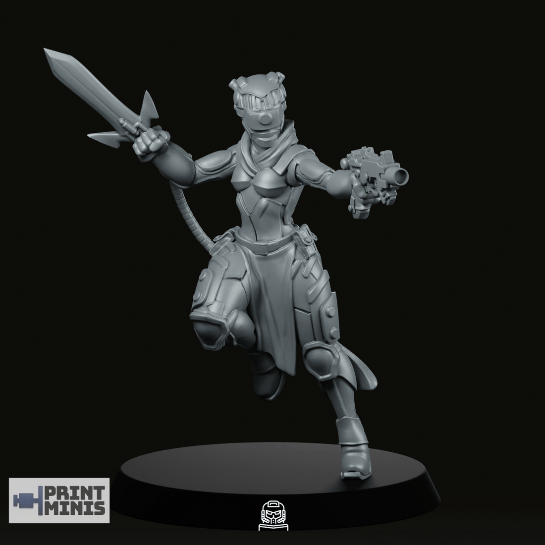 Nova Rogue Cyborg Miniature Science Fiction by PrintMinis – We Print ...