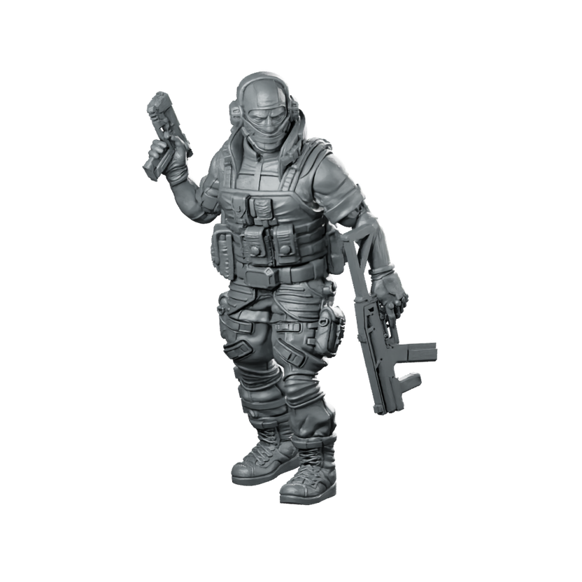 Papz Industries Pmc Operator C Sci-Fi Tactical | We Print Miniatures