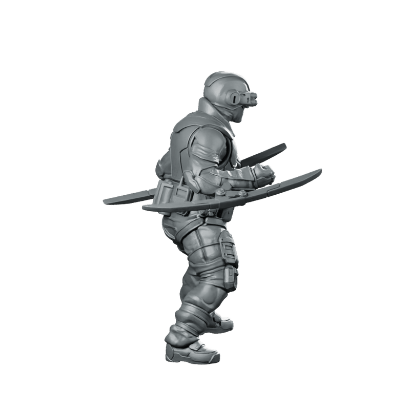 Pcpd Hypertac C Swat Unit 8 Cyberpunk Miniature | We Print Miniatures