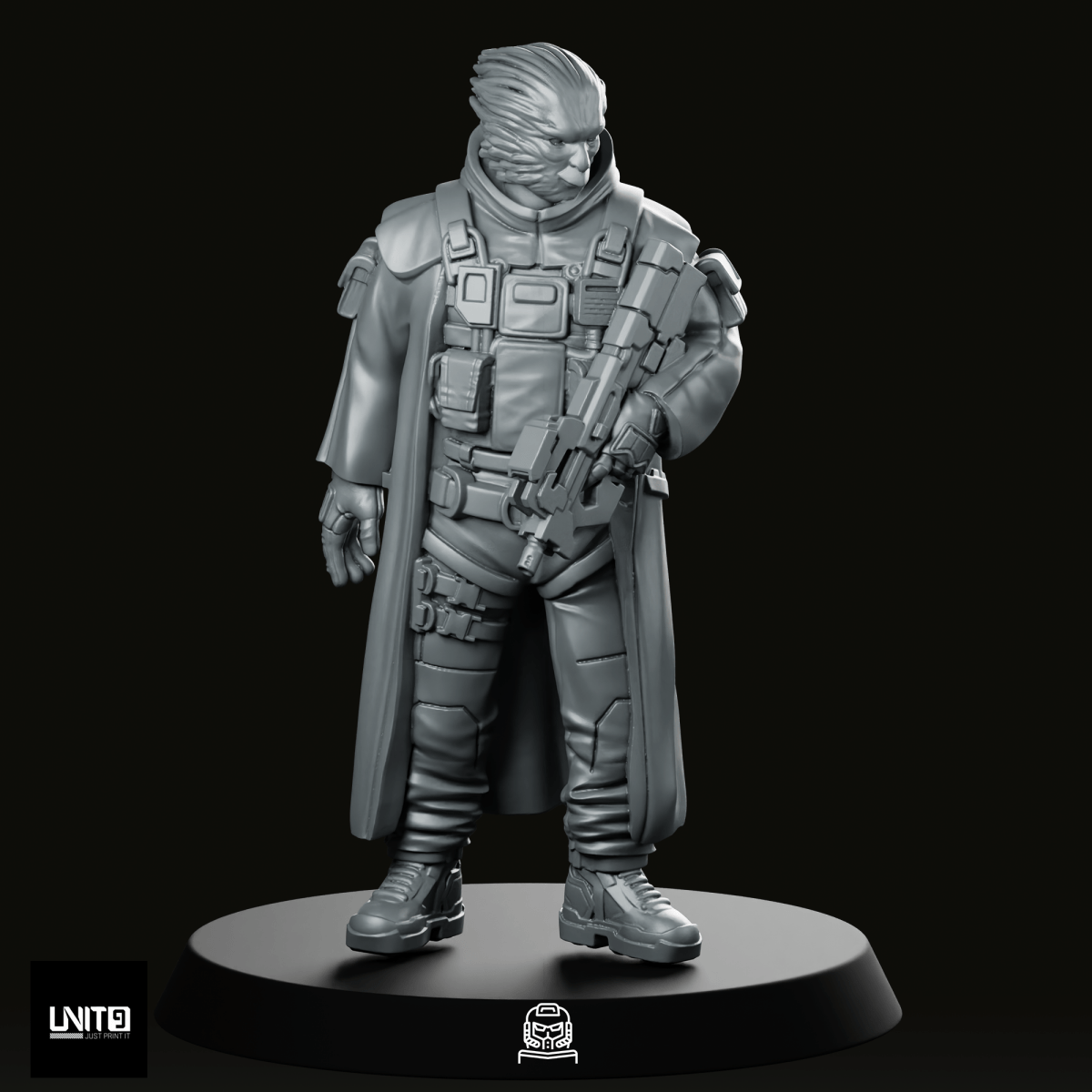 Primal Ravenware v1 Miniature Cyberpunk Operative Science Fiction by ...
