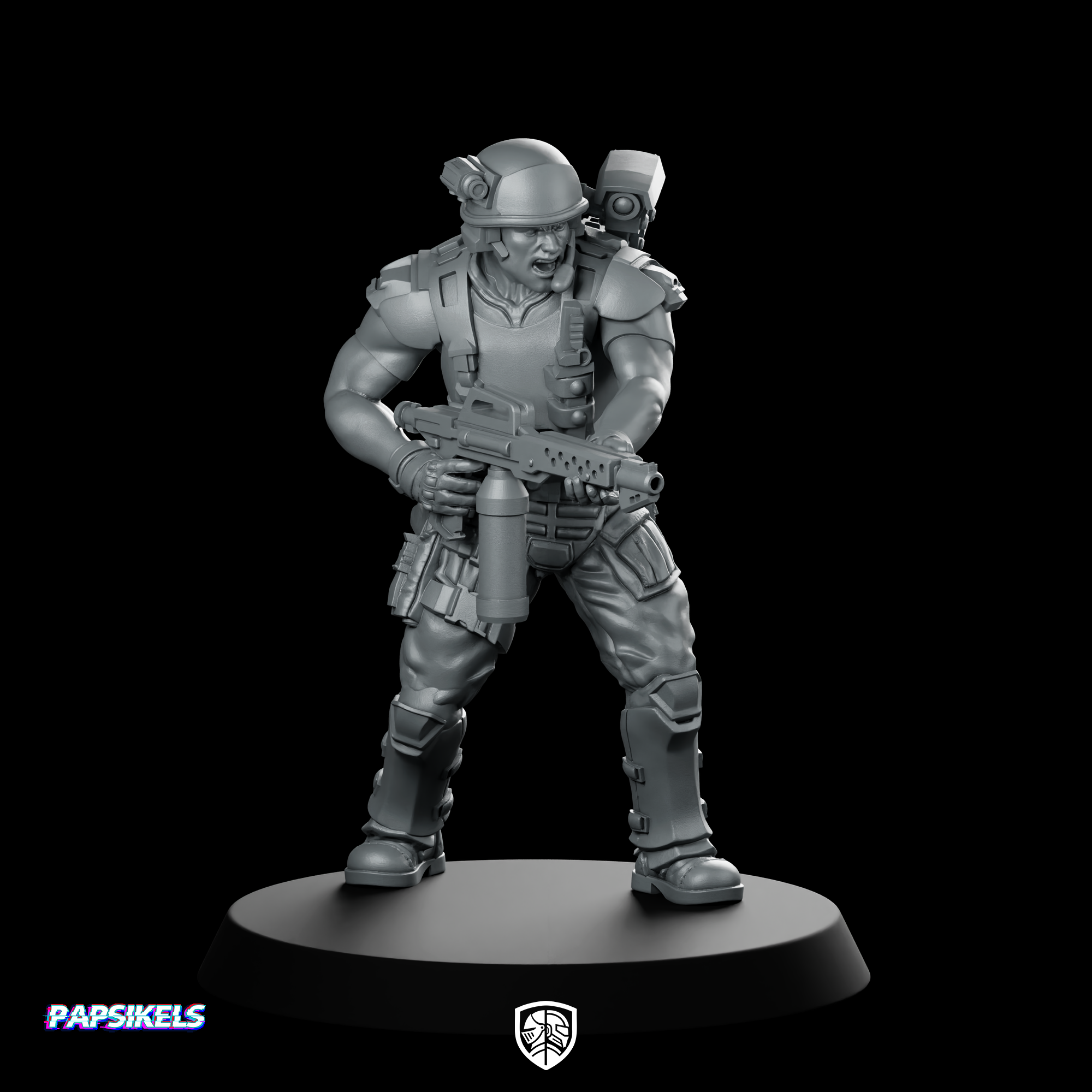 Pvt Nicolas Macler Miniature Science Fiction by Papsikels Miniatures ...