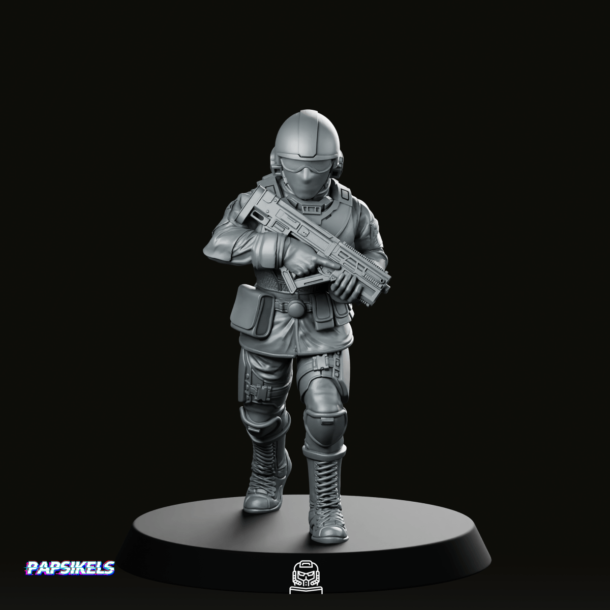 Seaf Army Corps Infantry 4 Stealth Recon Miniature | We Print Miniatures