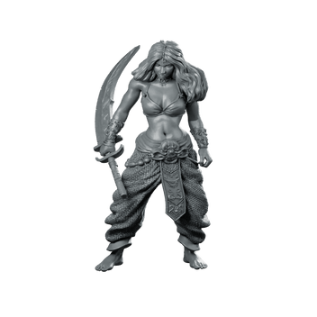 Selena Female Warrior Scimitar Heroine Resin | We Print Miniatures