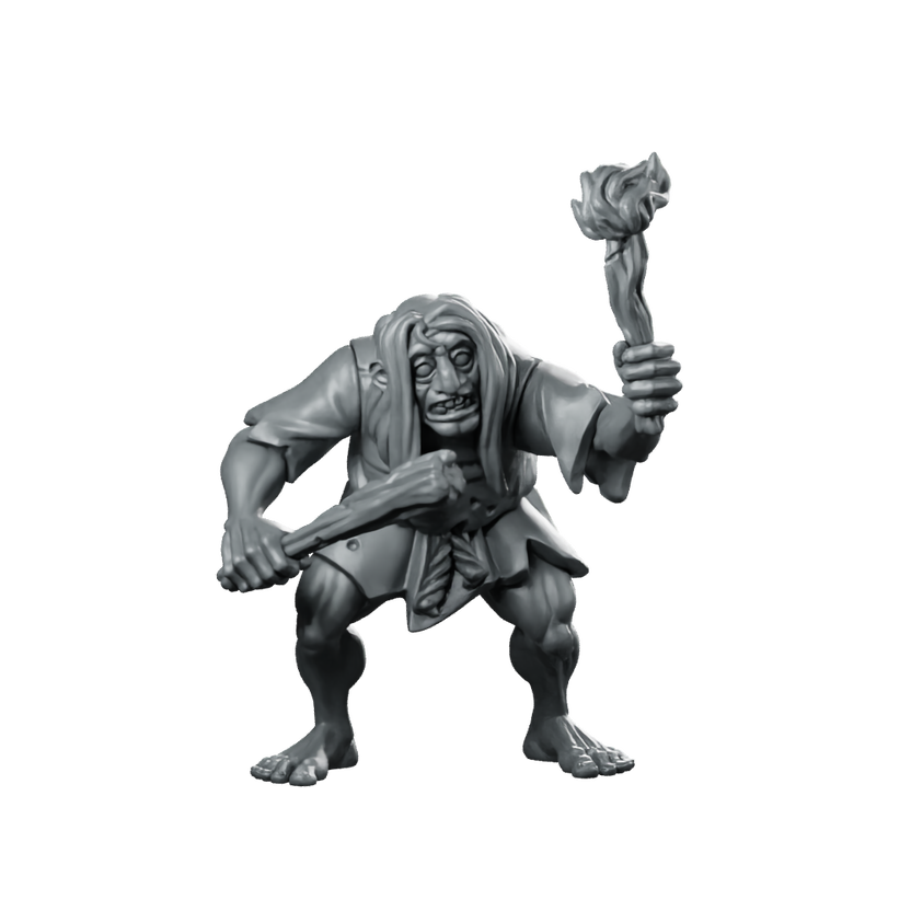 Servitor Monstrous 04 Bone-Club Underdog Fantasy Miniature | We Print ...