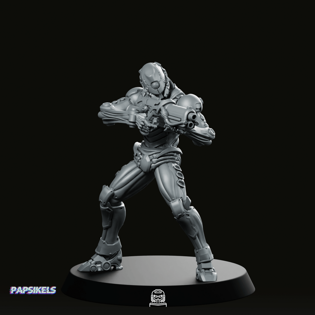 Silicon Cyborg Trooper 1 Miniature Science Fiction by Papsikels ...