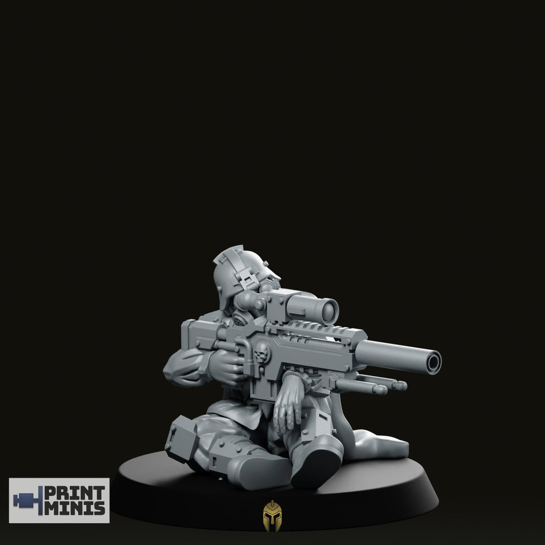 Sniper Pose 1 Miniature Science Fiction by PrintMinis – We Print Miniatures