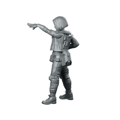 The Signal Runner v21 Cyberpunk Operative Miniature | We Print Miniatures