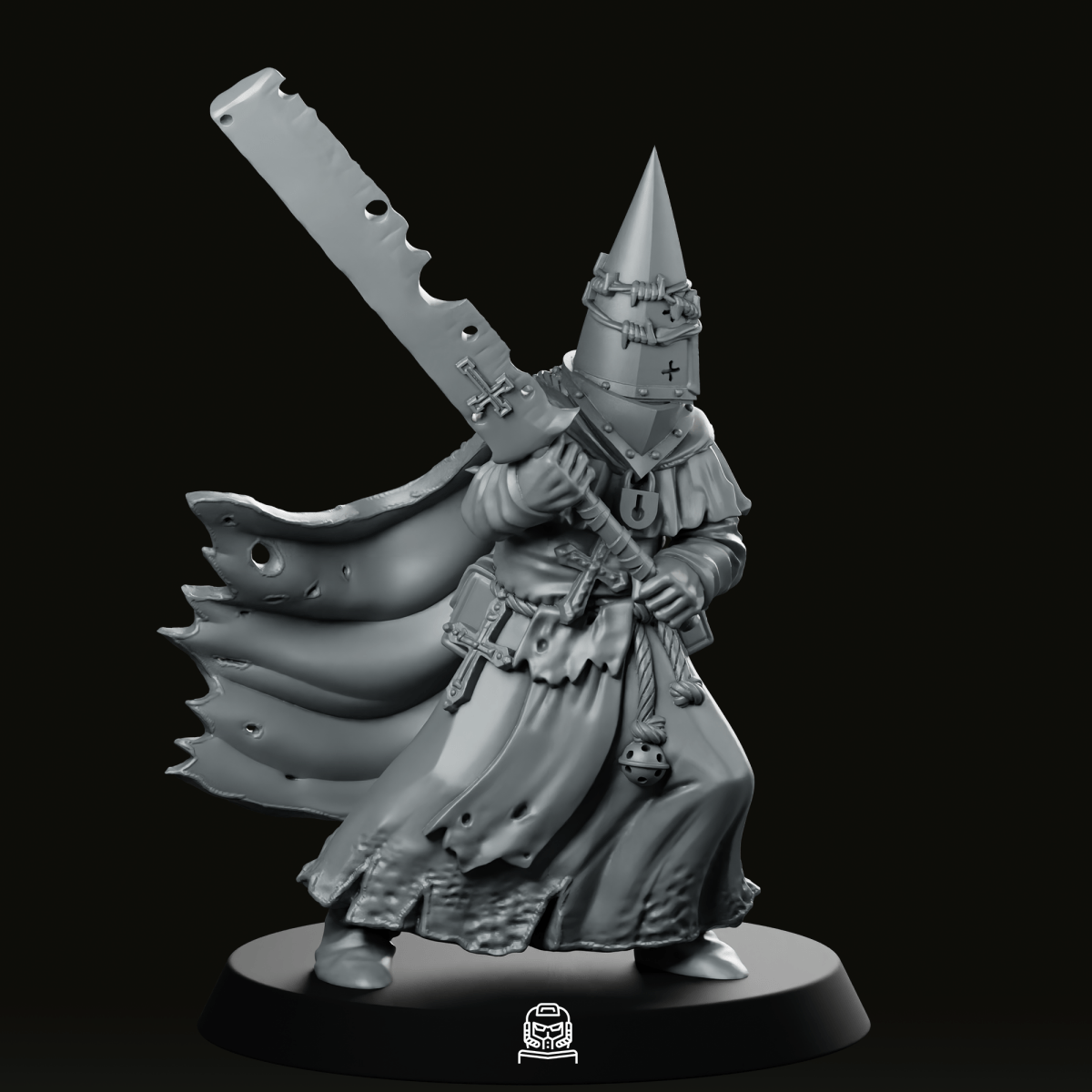 Trench Fanatic Sword Attack Miniature Cultist Warrior Western Miniature ...