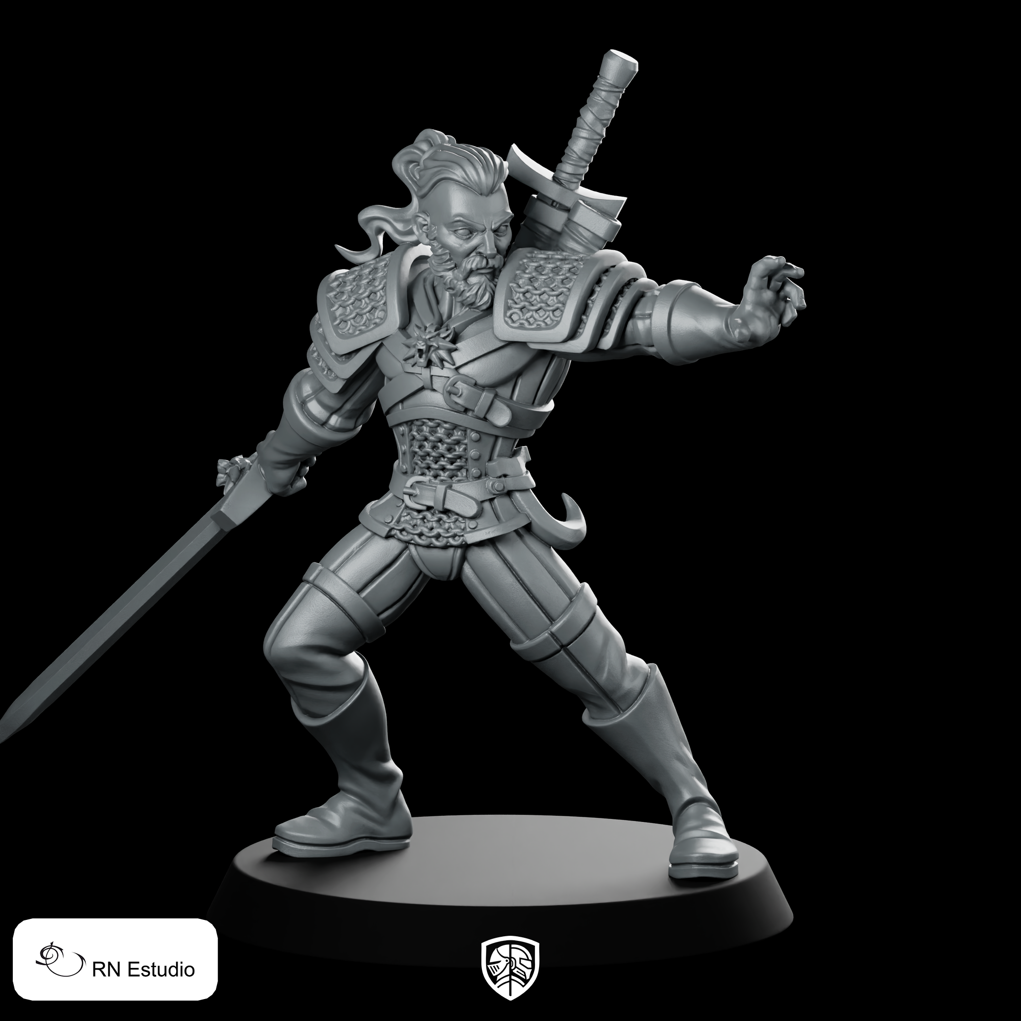 Witch Hunter Ravhald Miniature Fantasy by RN Estudio – We Print Miniatures