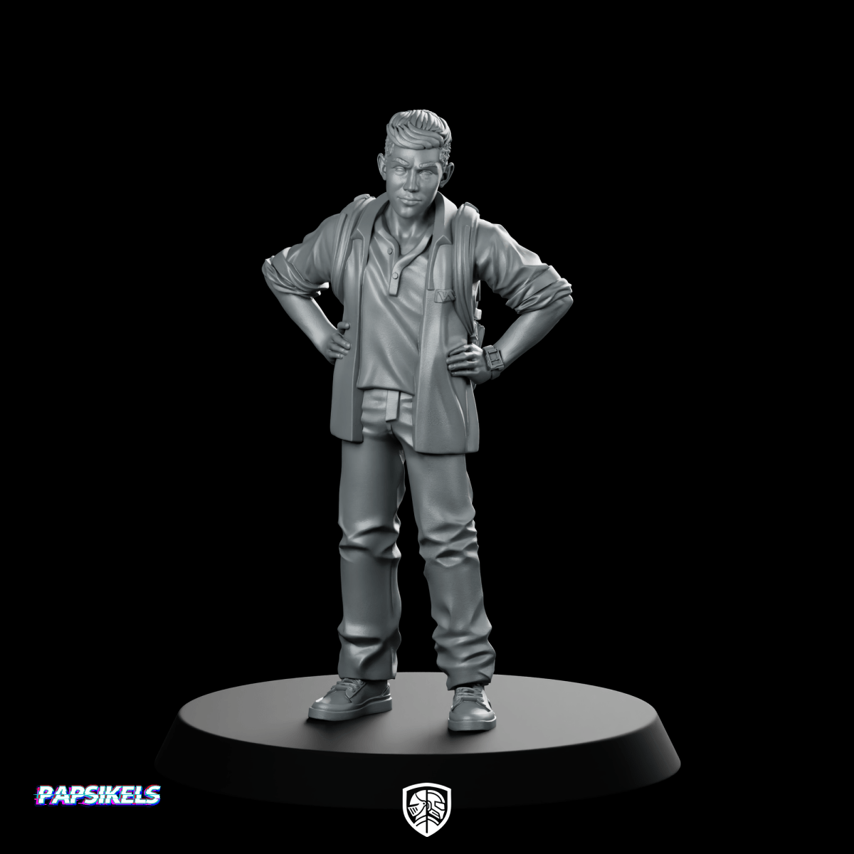 Young Scavenger Leader Sci-Fi Wasteland Character | We Print Miniatures