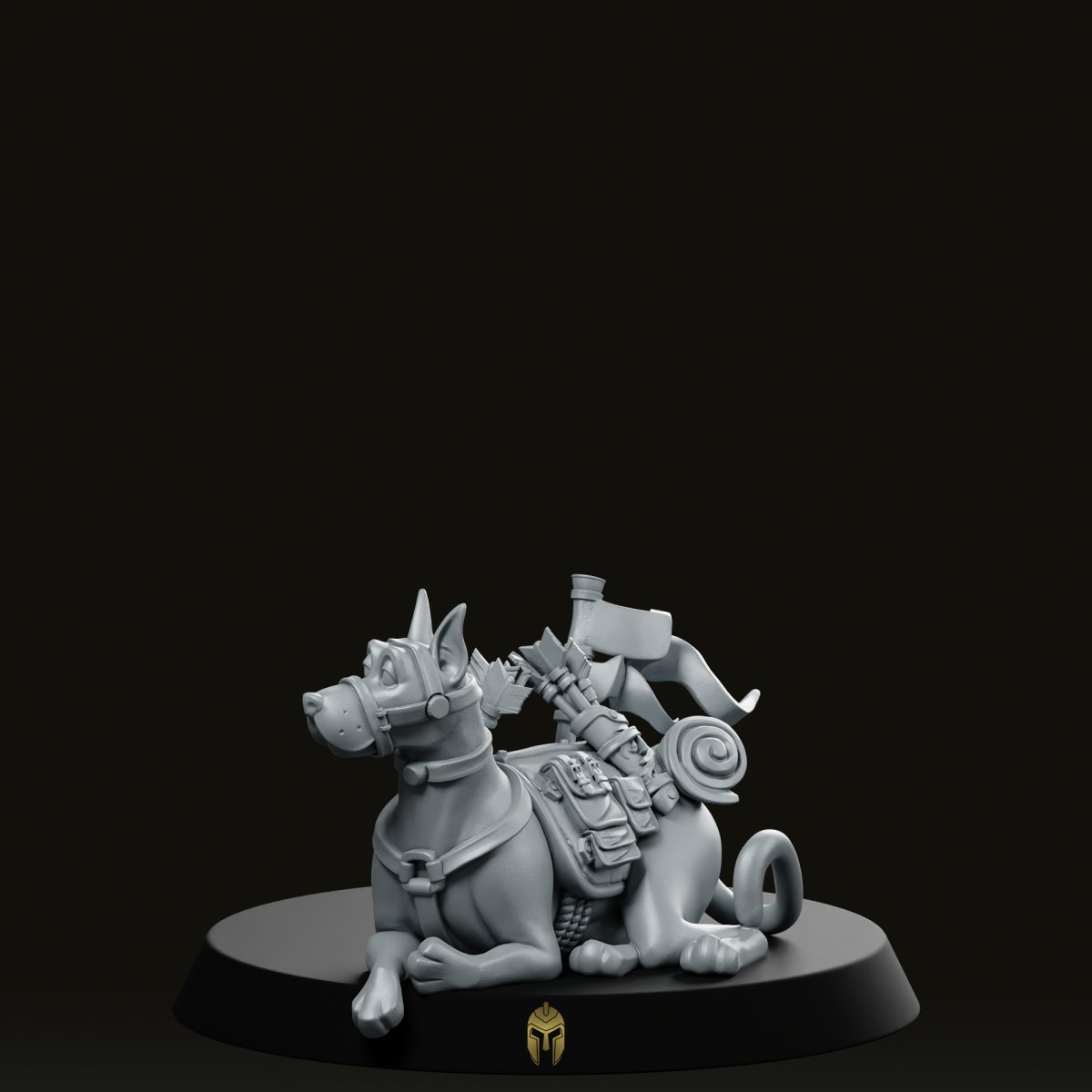 Danees Ranger B Hound Miniature Fantasy by CastNPlay – We Print Miniatures