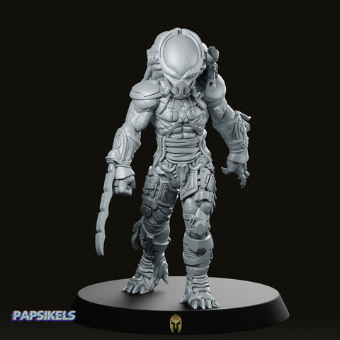Handler Skull Hunter Sci-Fi Alien Assassin Warrior | We Print Miniatures