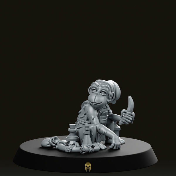 Monkey Pet Moonk Alchemist B Miniature - We Print Miniatures