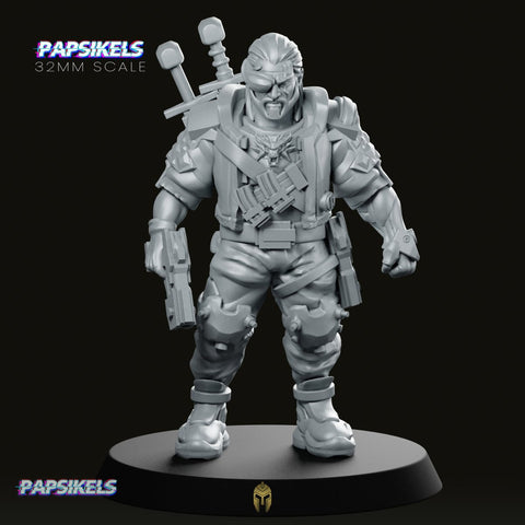 Net Hunter Tolrik Vil Sci-Fi Bounty Hunter Miniature | We Print Miniatures