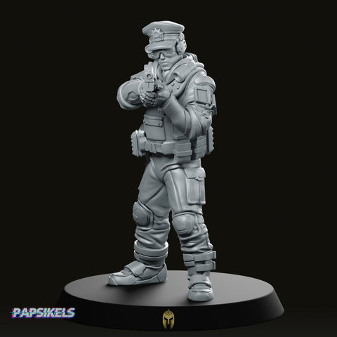 Pcpd Beat Space Cop C Blaster Officer Miniature | We Print Miniatures