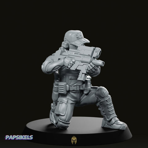 Pcpd Tactical Reaction Force Unit D Sci-Fi Miniature | We Print Miniatures